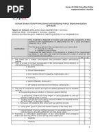 SIP Annex 2B - Child Protection Policy Implementation Checklist | PDF ...