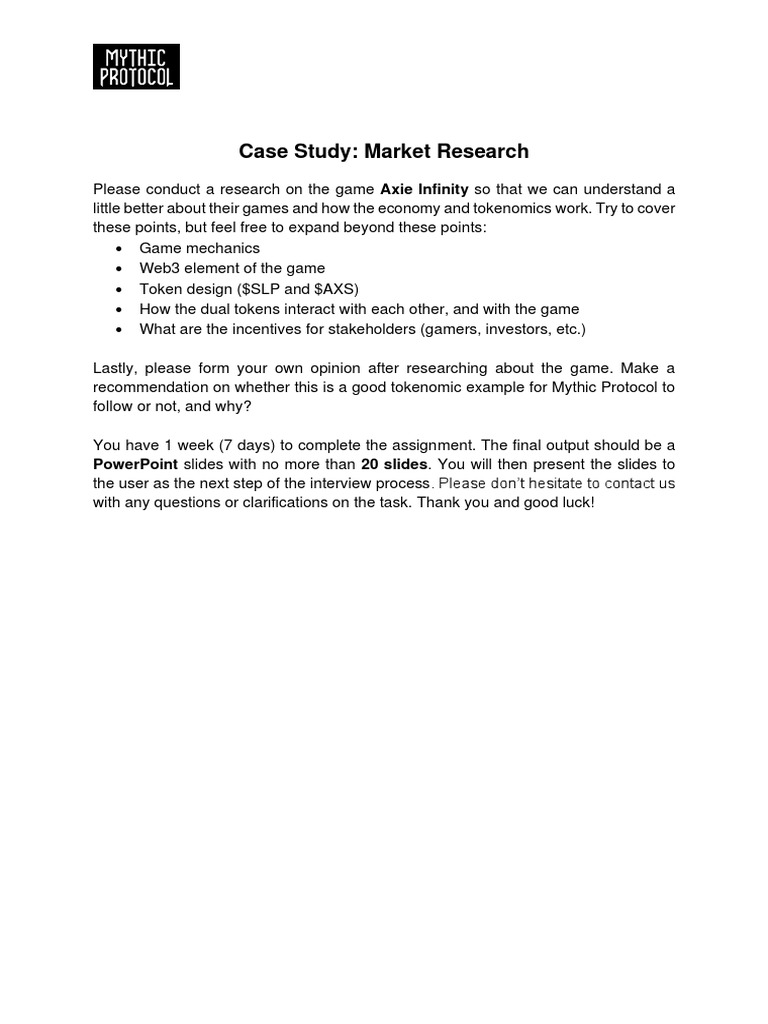 Case Study Market Research | PDF