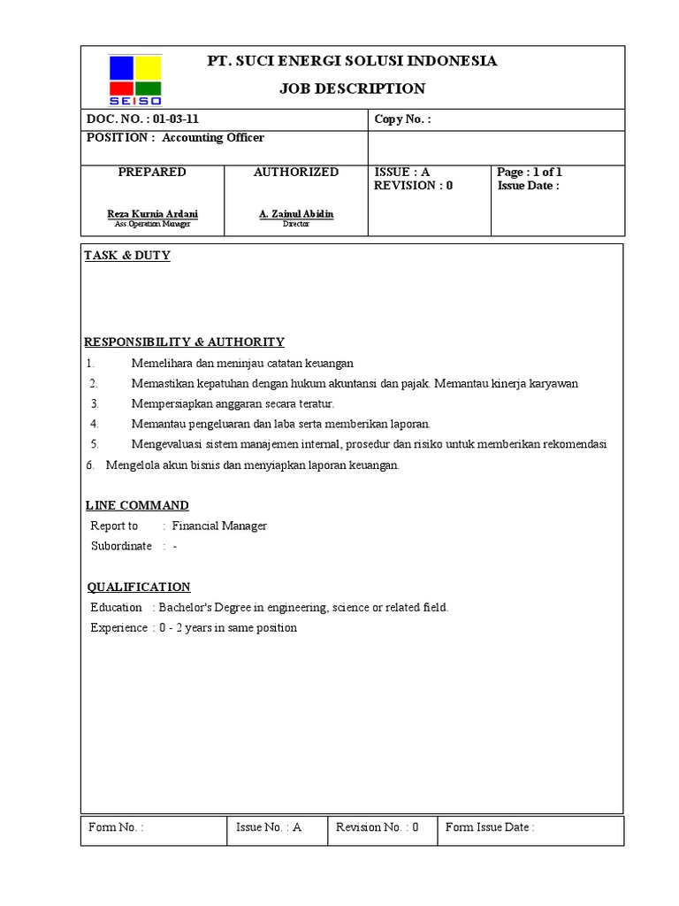 JD Accounting Officer | PDF