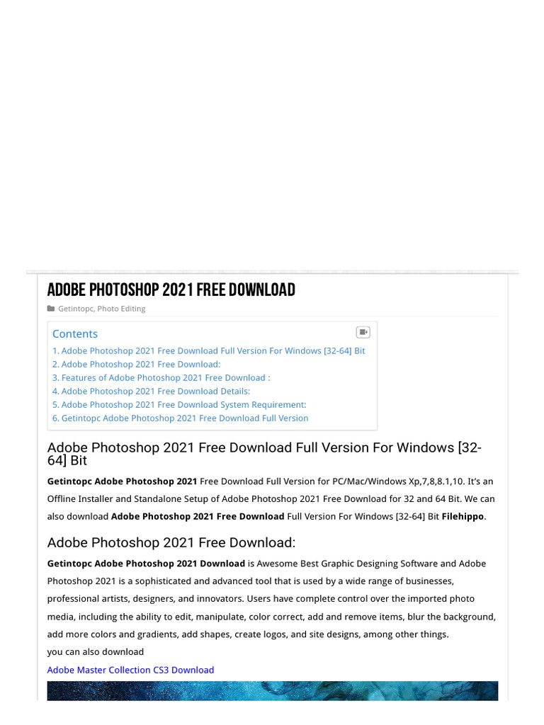 Adobe Photoshop 2021 Free Download Guide: Insights into Getting the ...