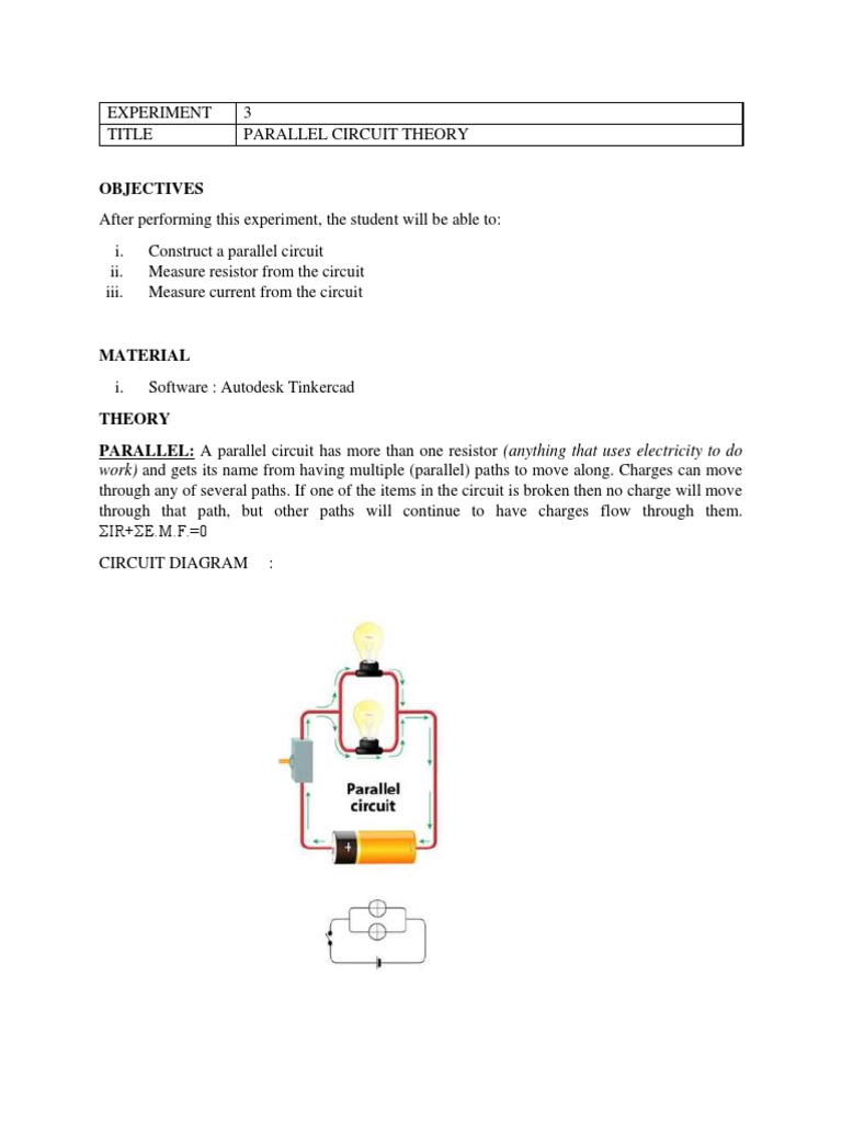 Report Elec Lab 3 | PDF | Series And Parallel Circuits | Electrical Resistance And Conductance