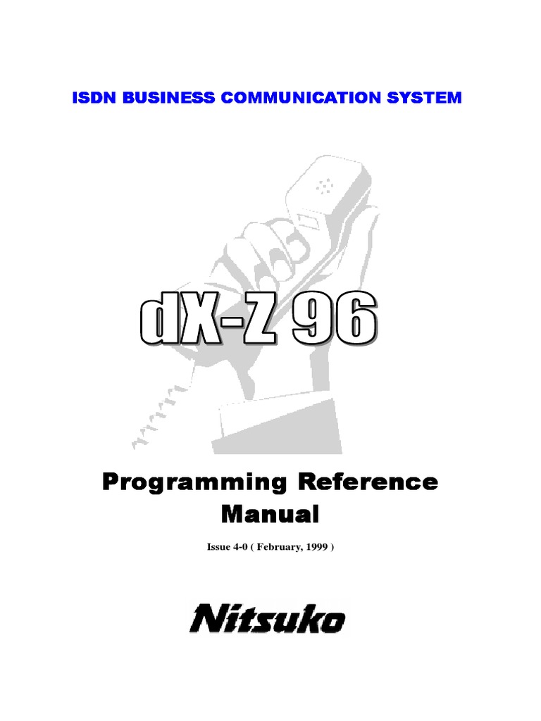 Nitsuko DX Manual | PDF | Electronics | Computing