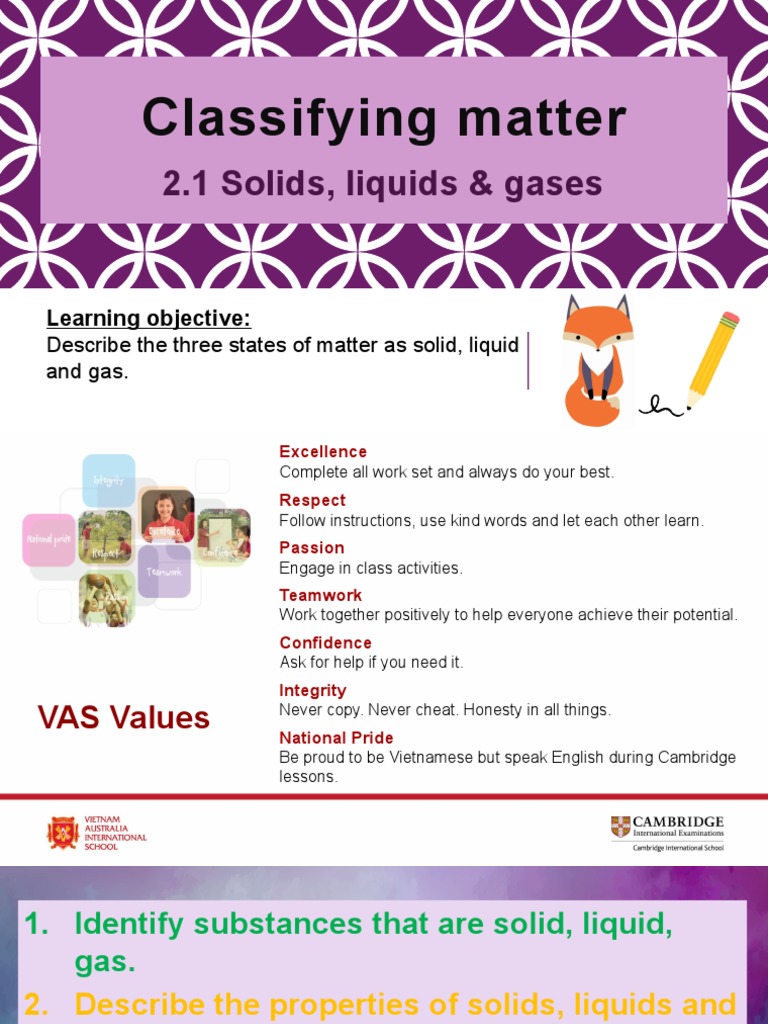 2.1 Solids, Liquids & Gases | Download Free PDF | Gases | Liquids