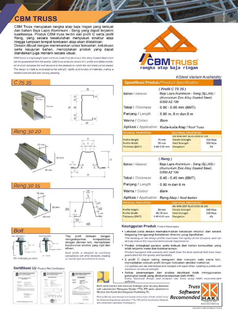 Technical Book CBMTRUSS | PDF