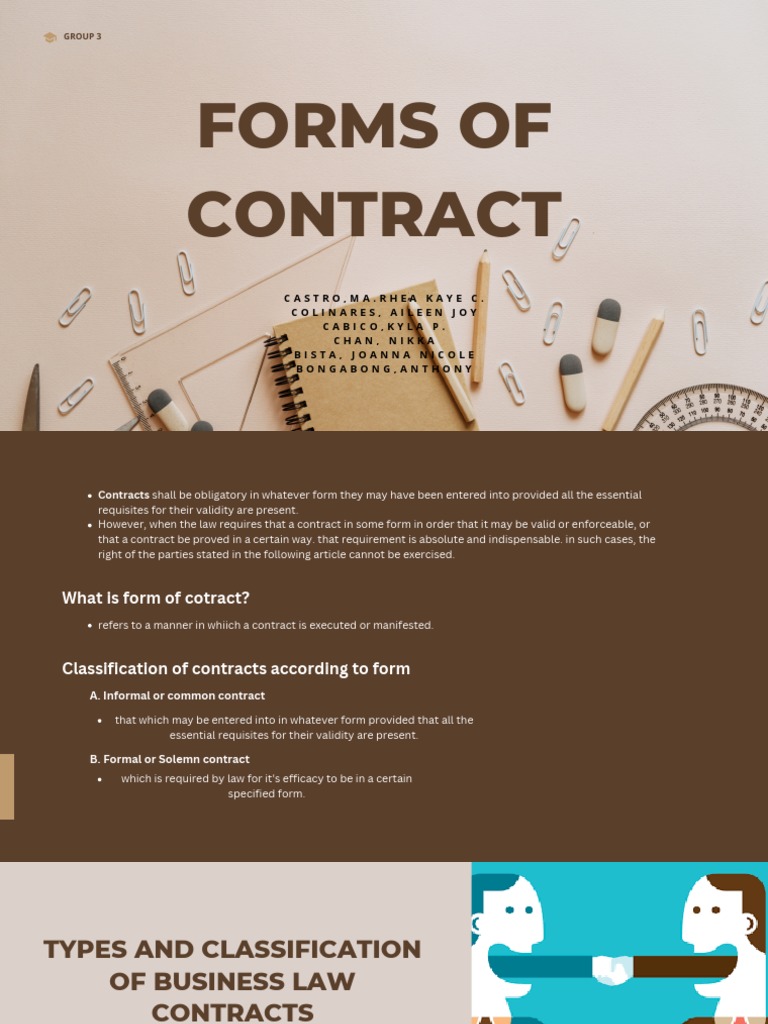 Forms of Contract 1 | PDF | Non Disclosure Agreement | Consideration