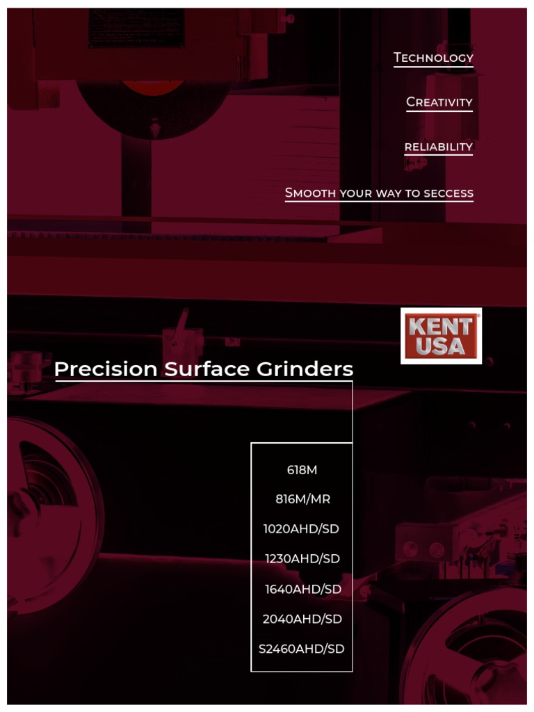 Kent USA A Surface Grinders 2022 v3 | PDF | Grinding (Abrasive Cutting ...