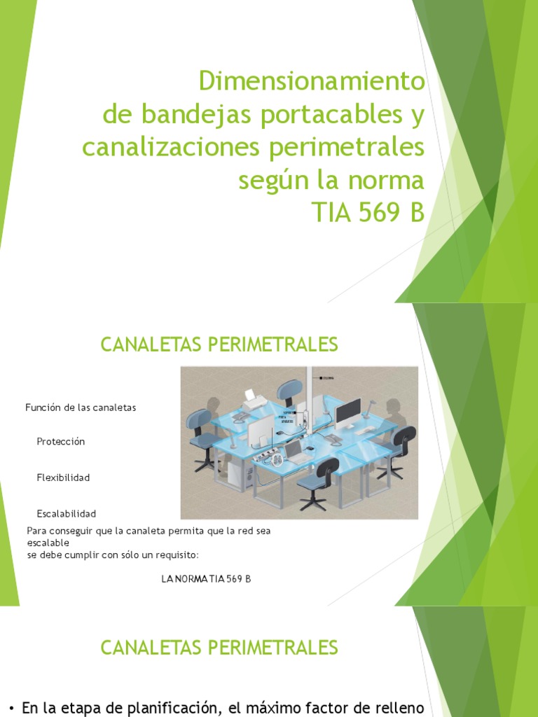 Dimensionamiento de Canaletas y Bandejas TIA 569 B | PDF