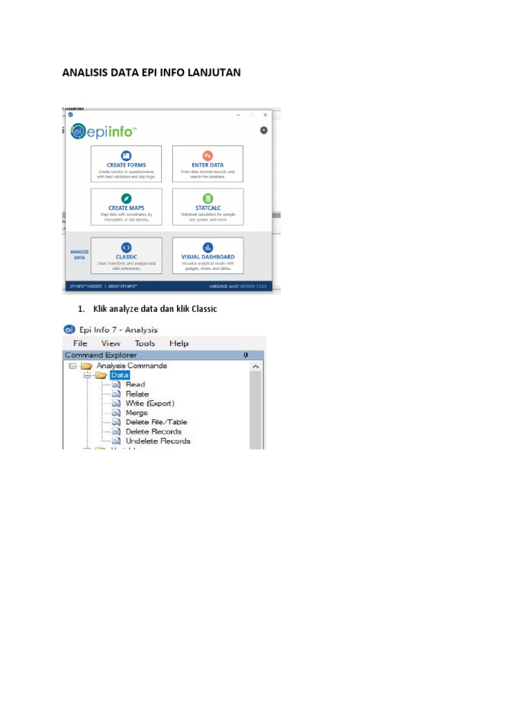 Analisis Data Epi Info Lanjutan | PDF