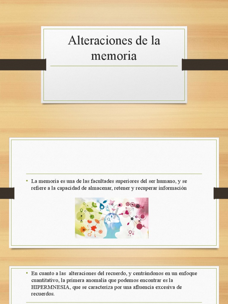 Alteraciones de la Memoria | PDF | Memoria | Enfermedades y trastornos ...