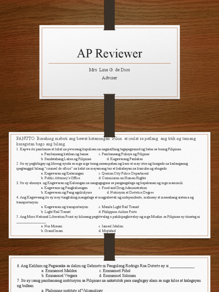 AP Reviewer | PDF