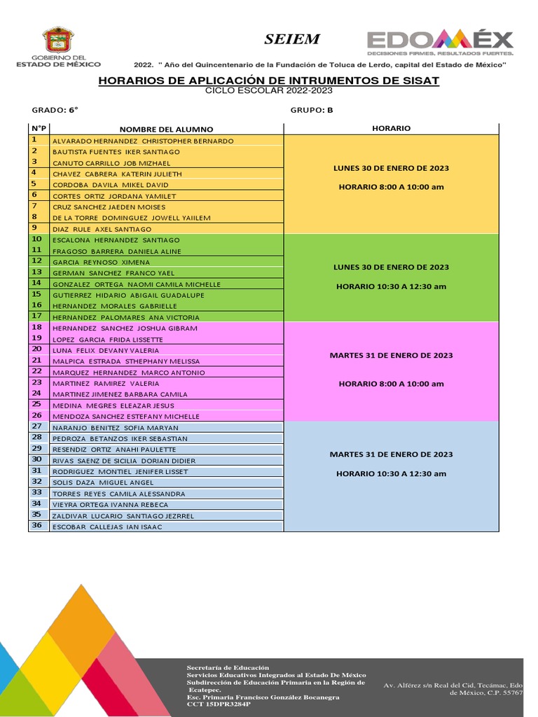 Lista de Grupo Aplicacion Sisat Segundo Momento | PDF