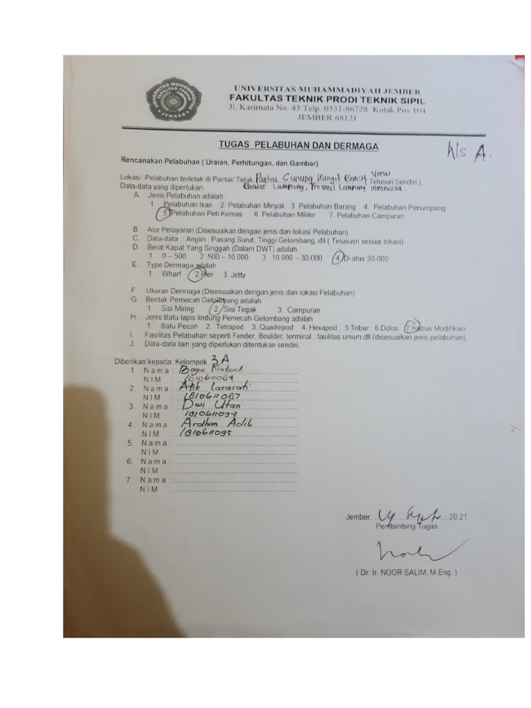 Tugas Besar Pelabuhan | PDF