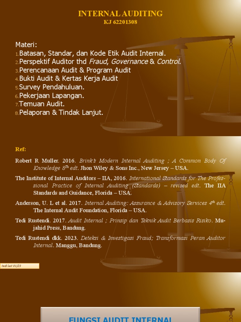 Point 1 Fungsi Audit Internal DLM Organisasi 2022-2 | PDF | Pengelolaan ...