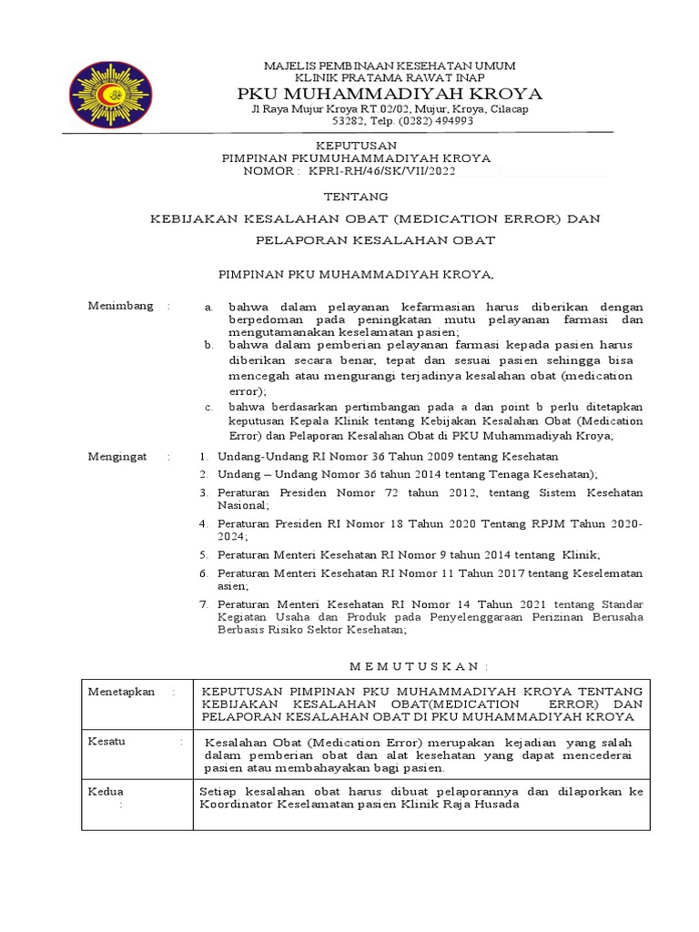 SK Medication Error | PDF