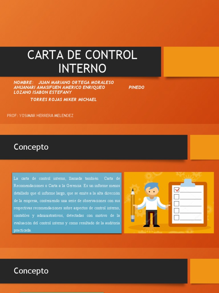 Diapositiva Control Interno Grupo2 | PDF | Auditoría | Contralor