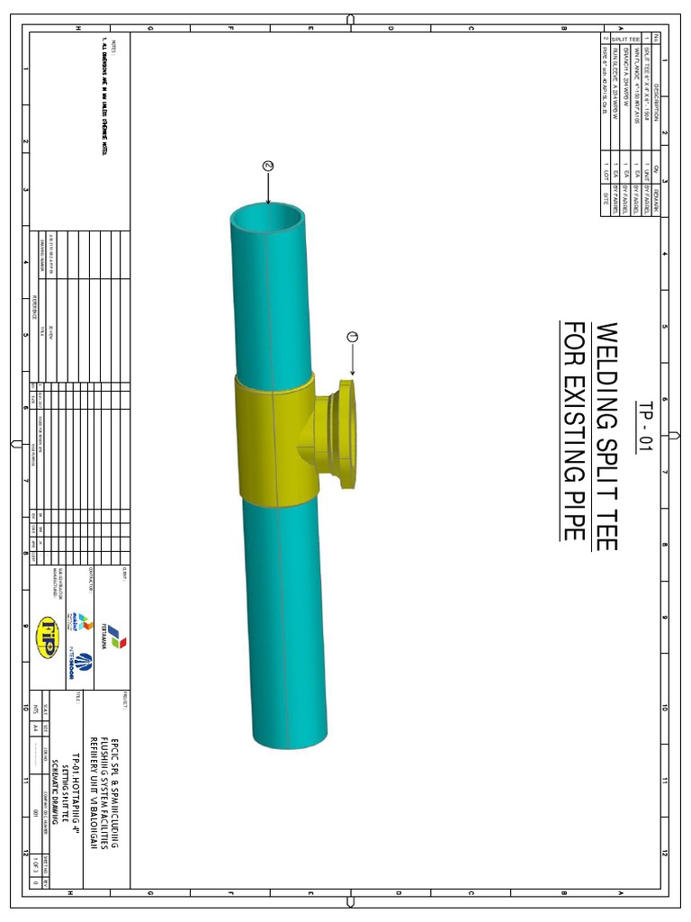 TP - 01 Welding For Split Tee | PDF | Building Engineering | Home Appliance