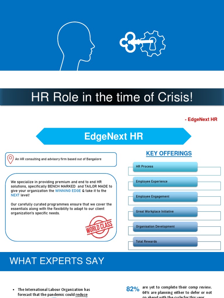 Role of HR in The Time of Crisis | PDF | Employment | Leadership