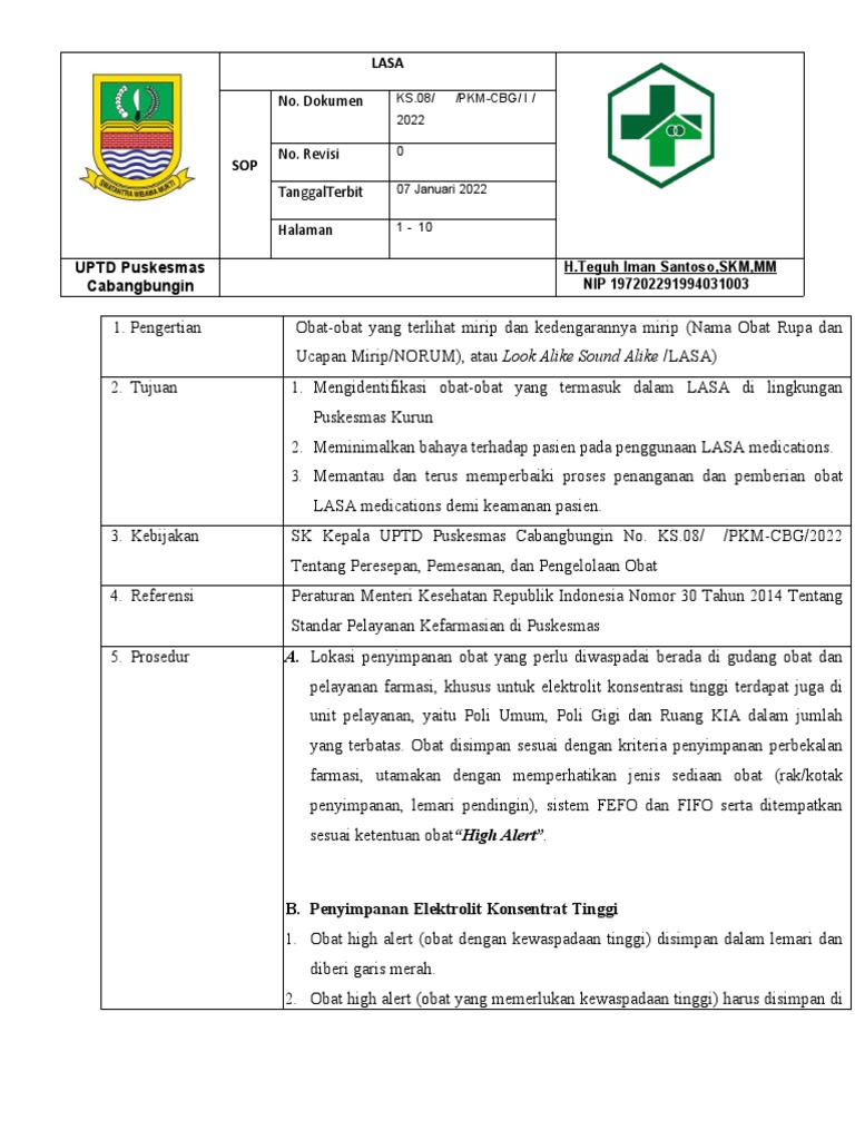 5331 B SOP-LASA | PDF