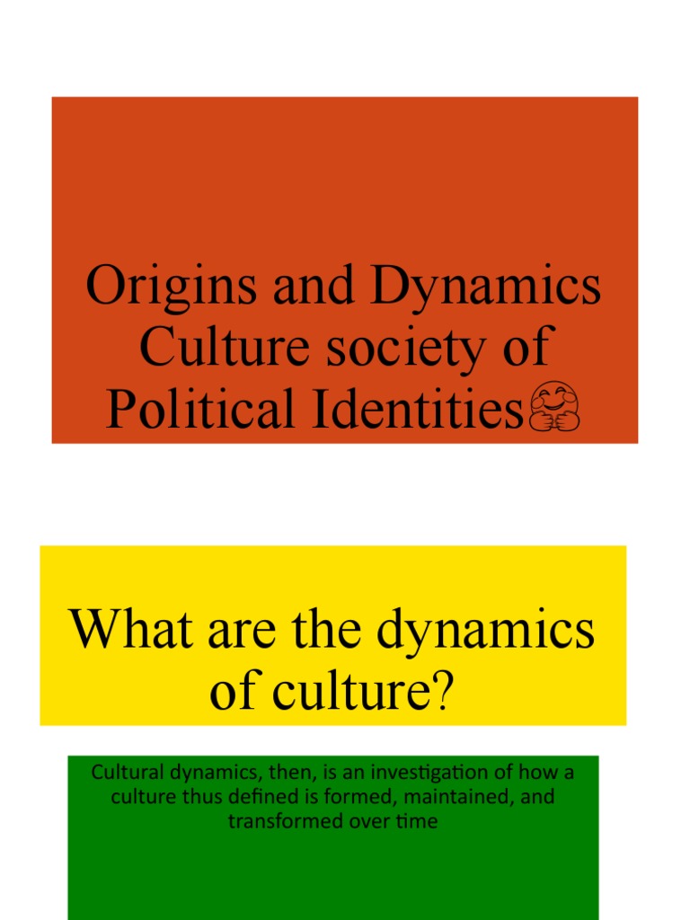 Cultural Dynamics and Political Identities | PDF | Politics