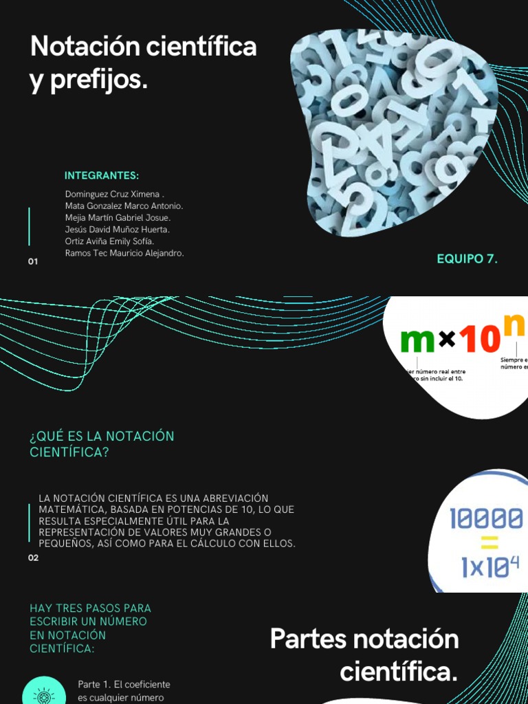 Notación Científica Prefijos | PDF | Exponenciación | Multiplicación