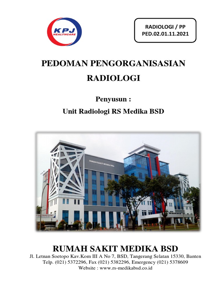 Pedoman Organisasi Radiologi | PDF