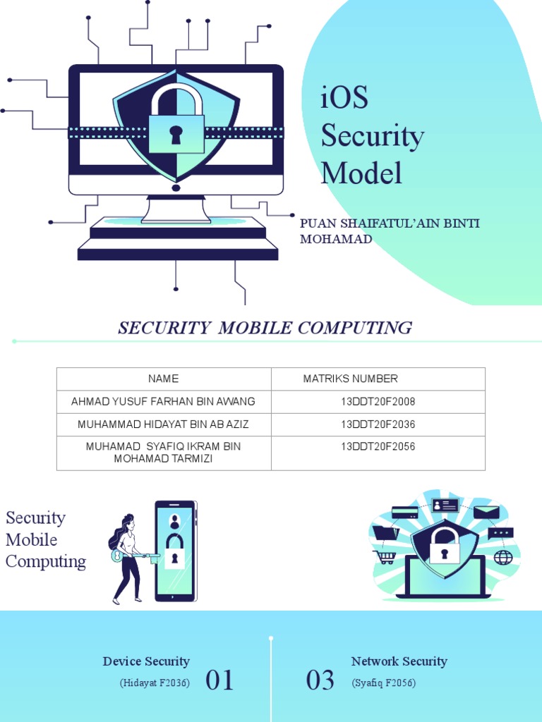 IOS Security Model (TAJUK 10) | PDF | Ios | Password