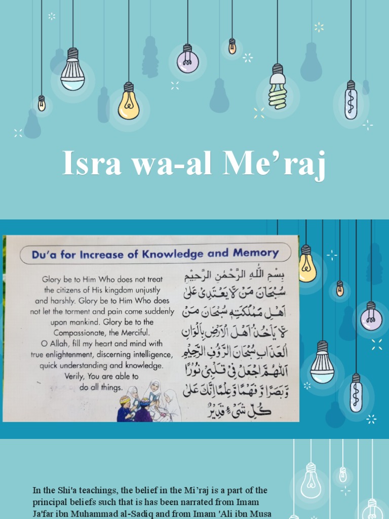 Isra Wal Meraj | PDF | Al Aqsa Mosque | Mosque