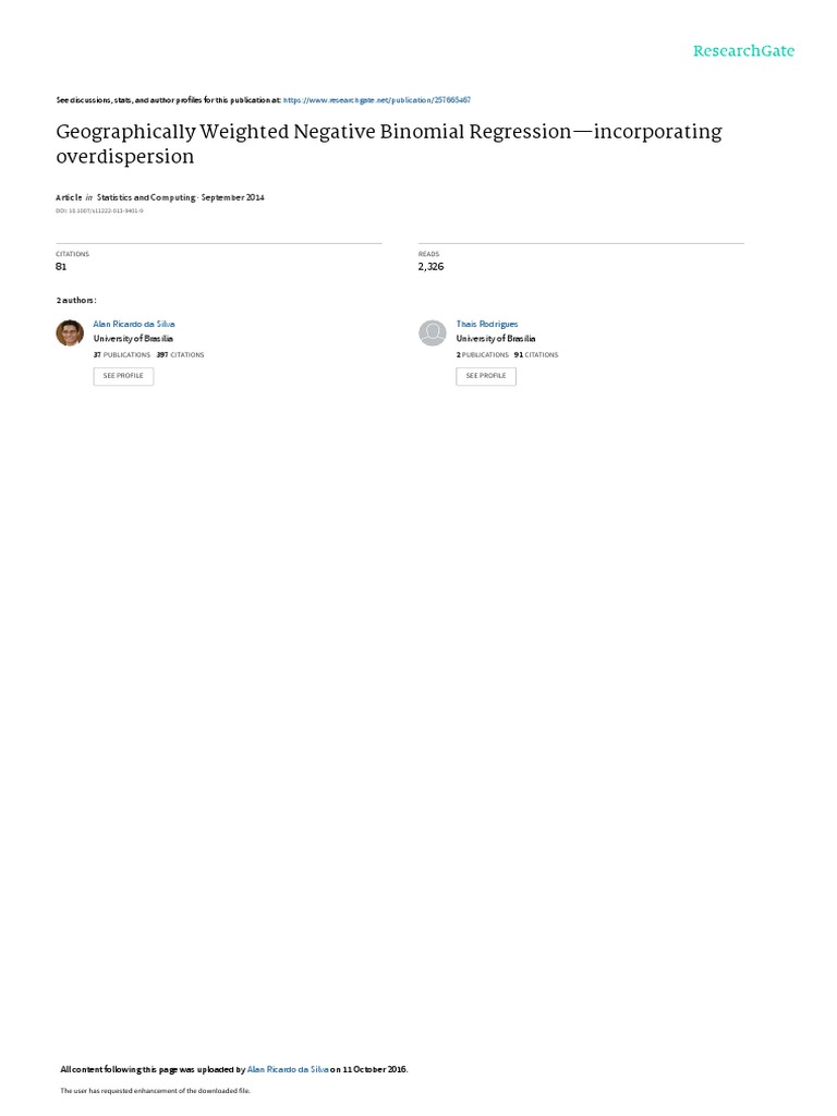 8000-2016 | PDF | Regression Analysis | Akaike Information Criterion