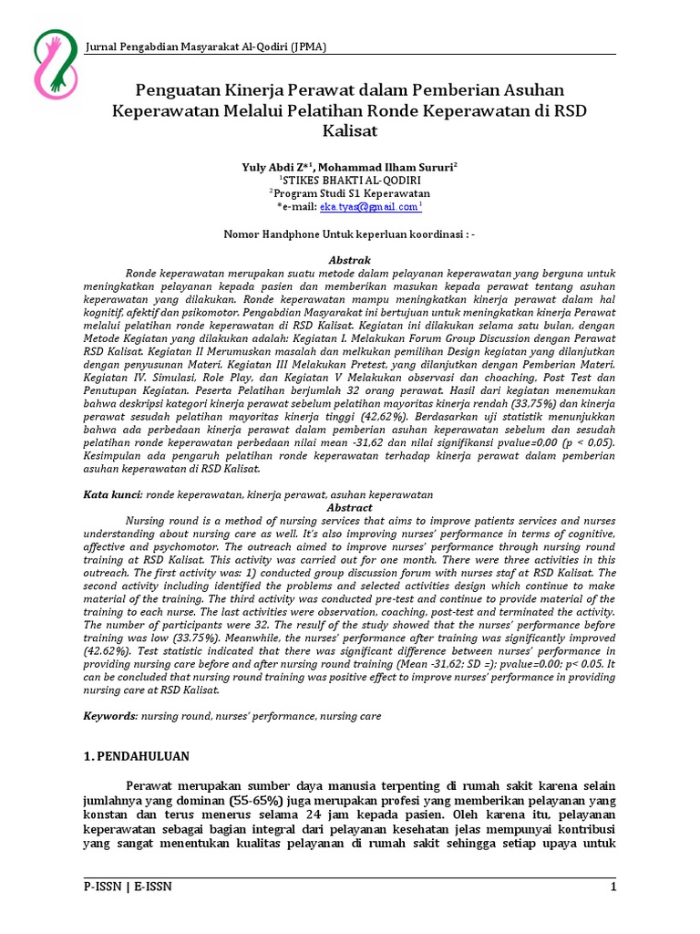 Pelatihan Ronde Keperawatan | PDF | Karier & Perkembangan | Pengembangan Diri