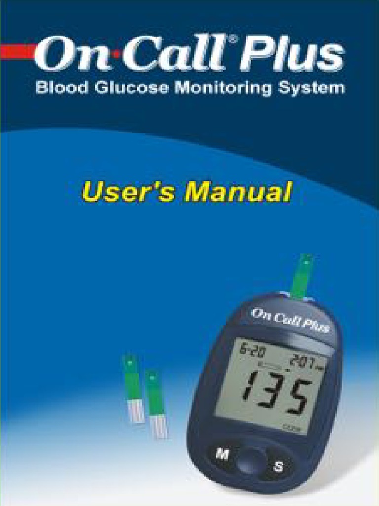 Acon On Call Plus Manual | PDF | Hypoglycemia | Diabetes