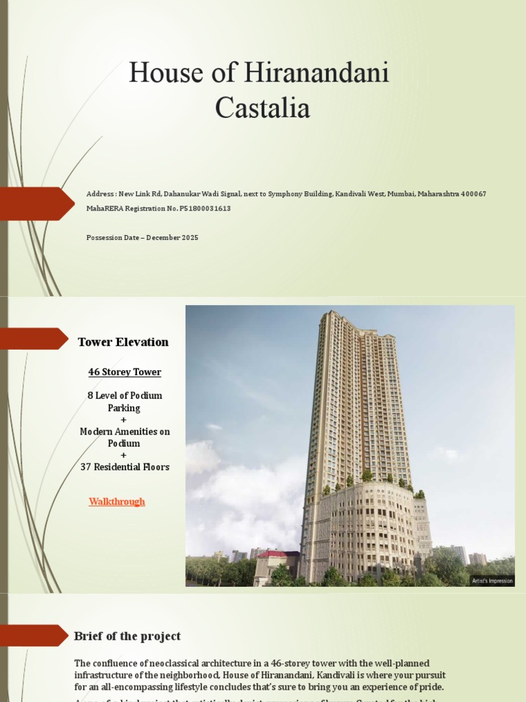 House of Hiranandani | PDF | Home | Buildings And Structures