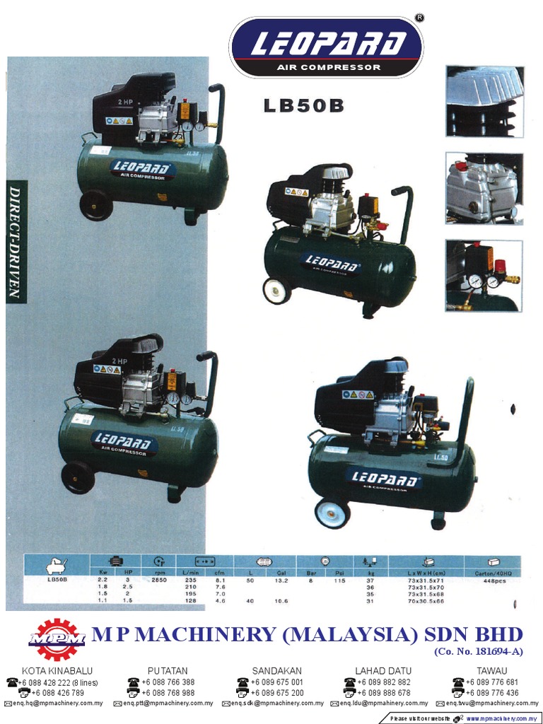 Leopard Air Compressor Contacts | PDF