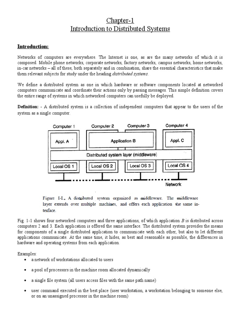 Introduction To Distributed Systems | PDF | Computer Cluster | Distributed Computing
