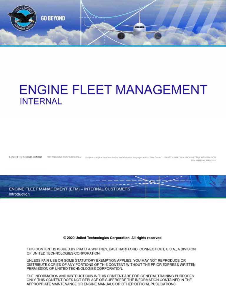 Pratt Fleet Management Training | PDF | Airlines | Aviation