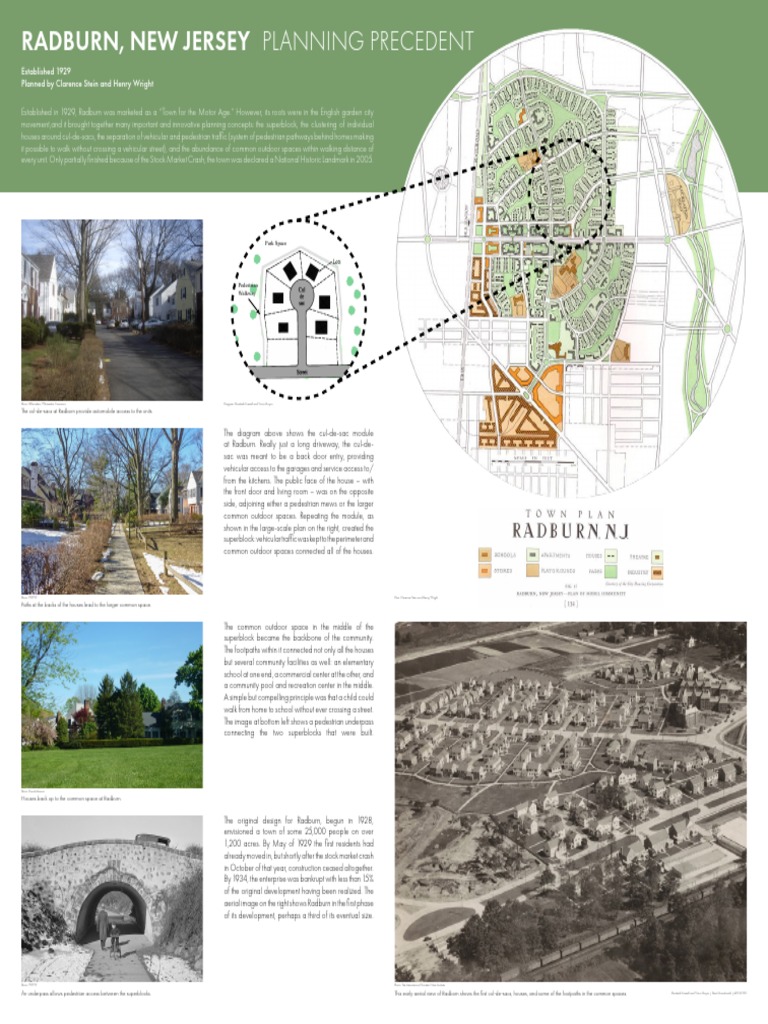 Radburn New Jersey - Planning Precedent | PDF | Planning | Land Transport