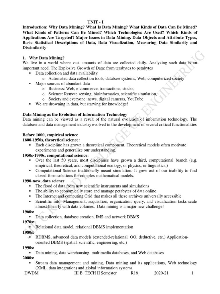 DWDM All Units | PDF | Databases | Quartile
