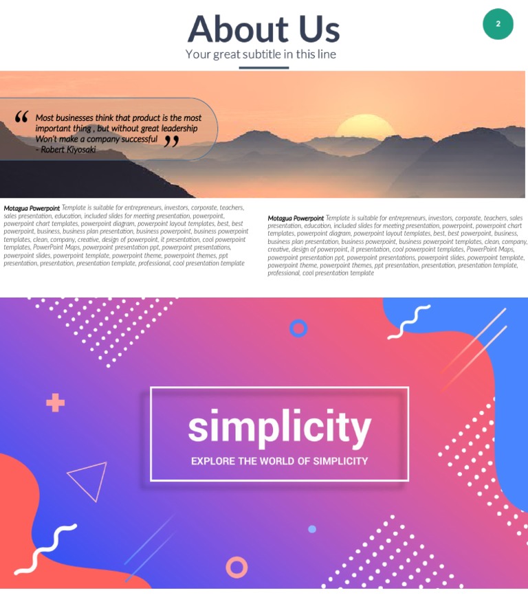 Motagua PowerPoint Template Overview | PDF
