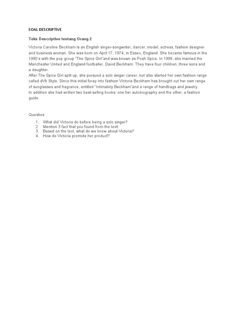 Descriptive Text | PDF