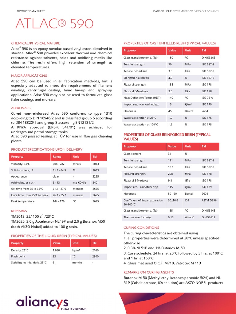 Atlac 590 002126 - 1520269898 | PDF | Epoxy | Applied And ...