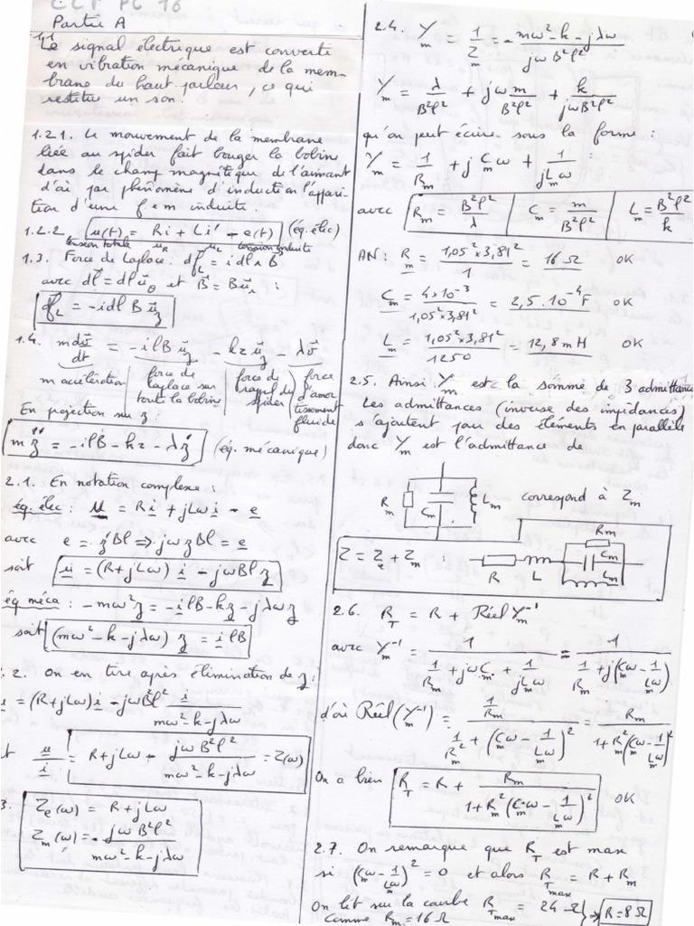 11 Haut Parleur Électrodynamique Correction | PDF