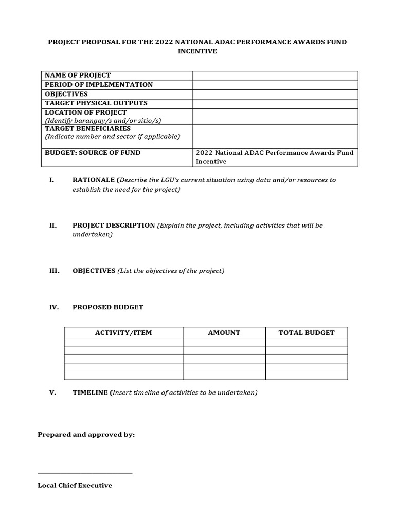 Project Proposal Template | PDF