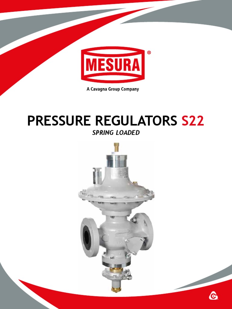 Leaflet S22 - 2020 - Cavagna Pressure Regulator | PDF | Valve | Process Engineering