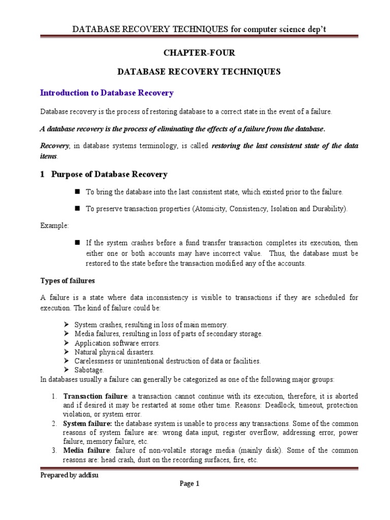 Chapter Four Pdf Database Transaction Databases