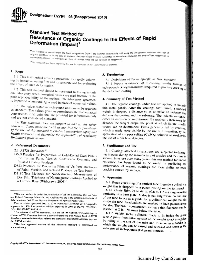 Astm d2794-93 | PDF