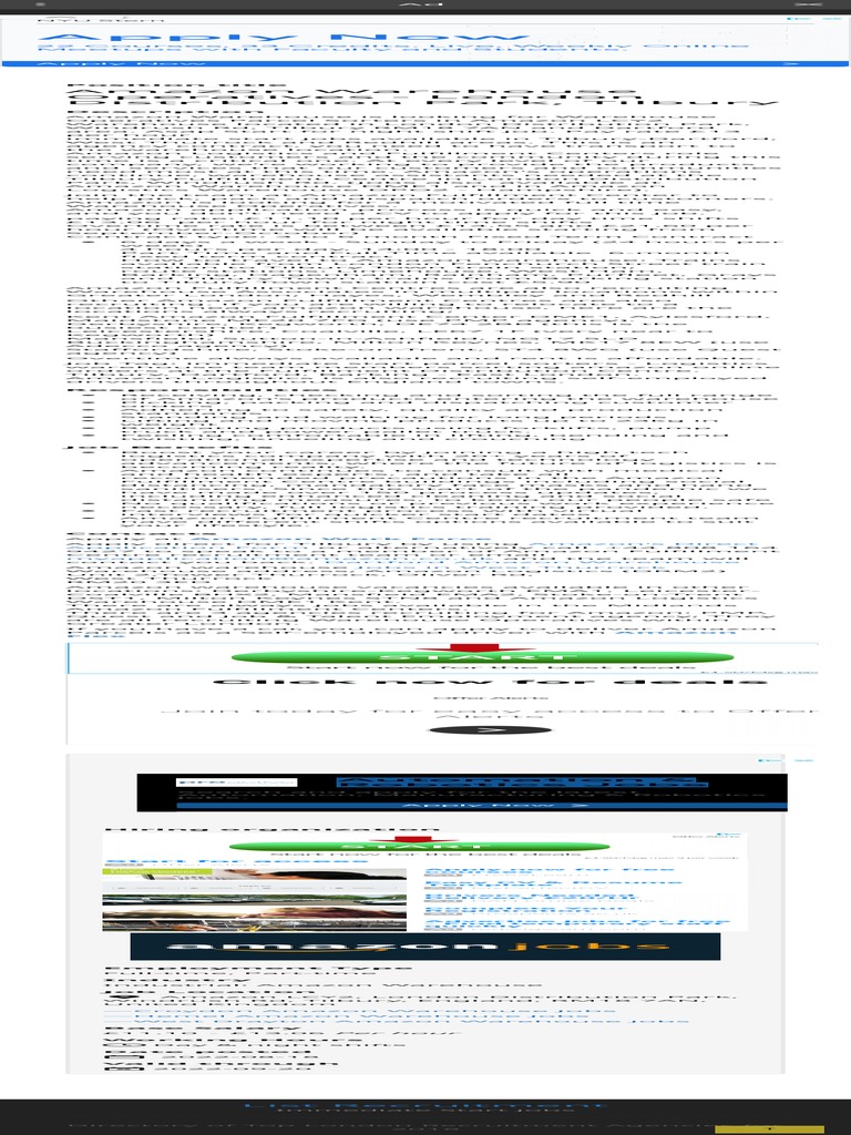 Amazon Warehouse Operative - London Distribution | PDF | Warehouse ...