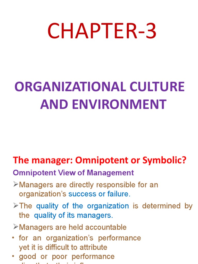 Chapter 03 | PDF | Organizational Culture | Job Satisfaction
