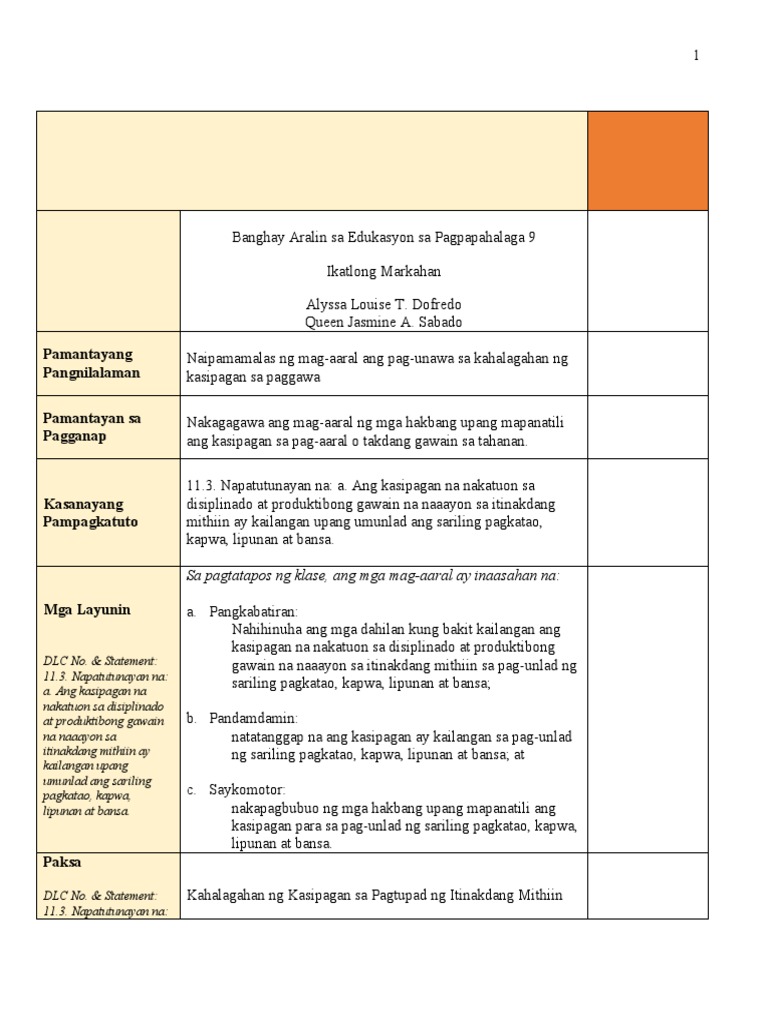 Final LP Dofredo Sabado | PDF