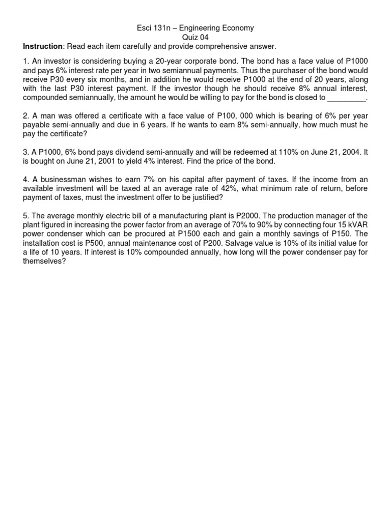 Quiz 04 For Students | PDF