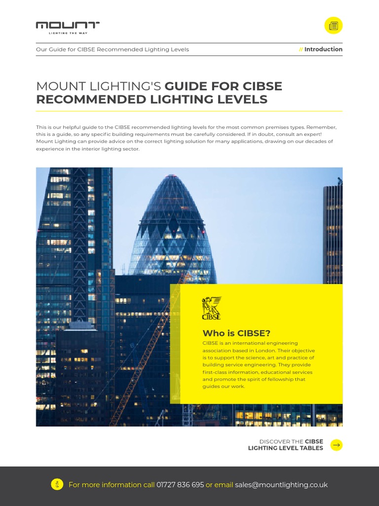 Mount Lighting White Paper CIBSE | PDF | Lighting