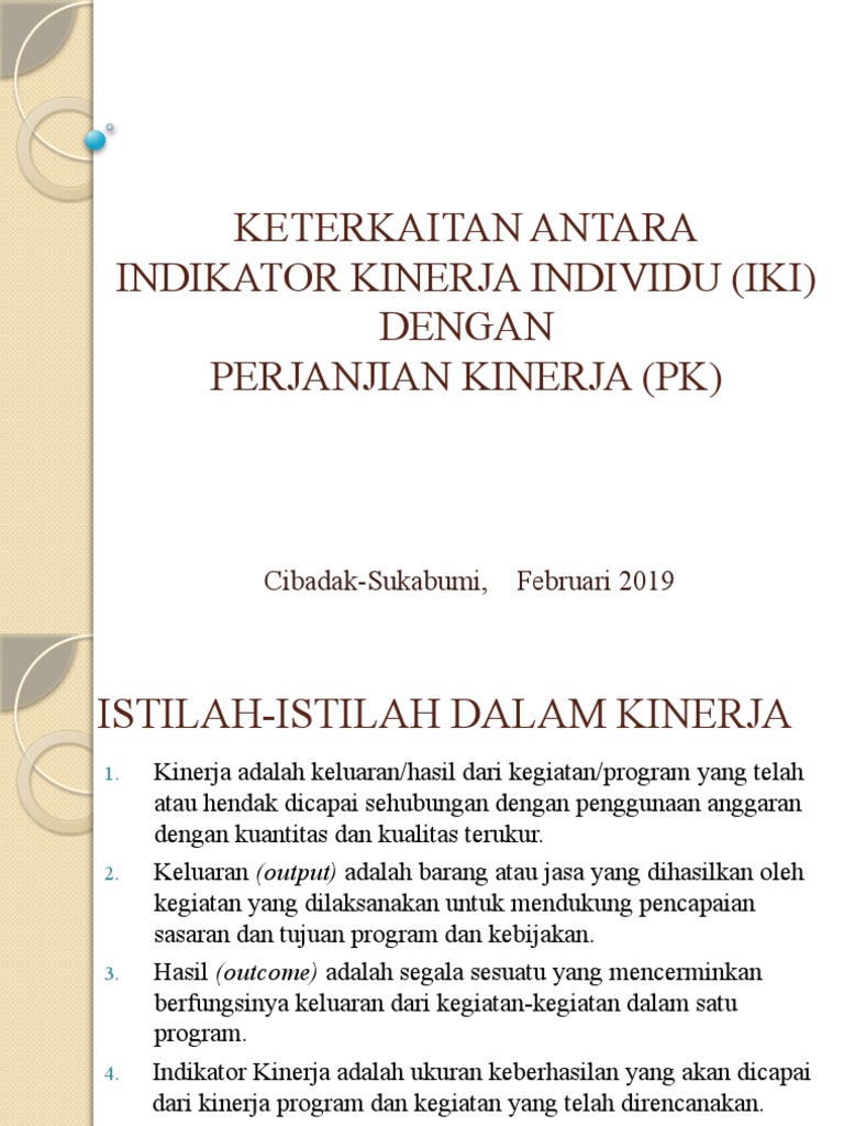 Hubungan IKI Dan PK | PDF